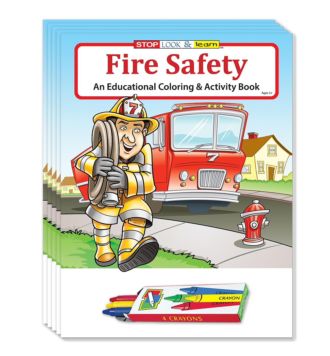 ZOCO - Fire Safety for Kids - Firefighter Coloring Books (25 Bulk Pack ...