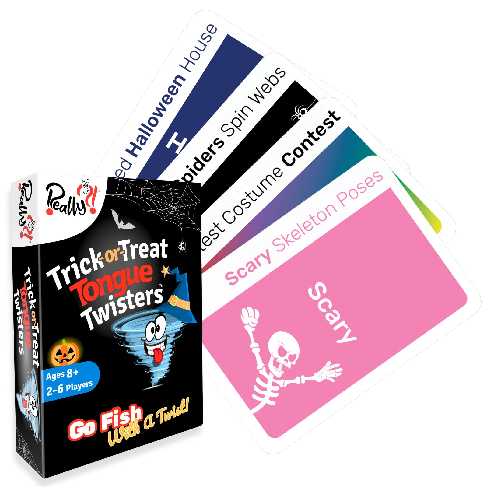 Really?! Trick Or Treat Tongue Twisters Card Game, Halloween Party Gam ...