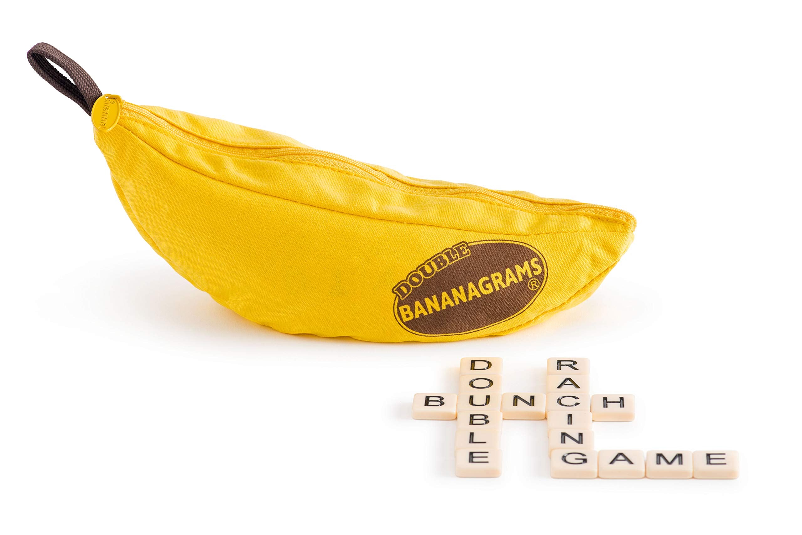 Bananagrams Game for 2+ Players, Yellow, 4"x11"x4", – Toytooth