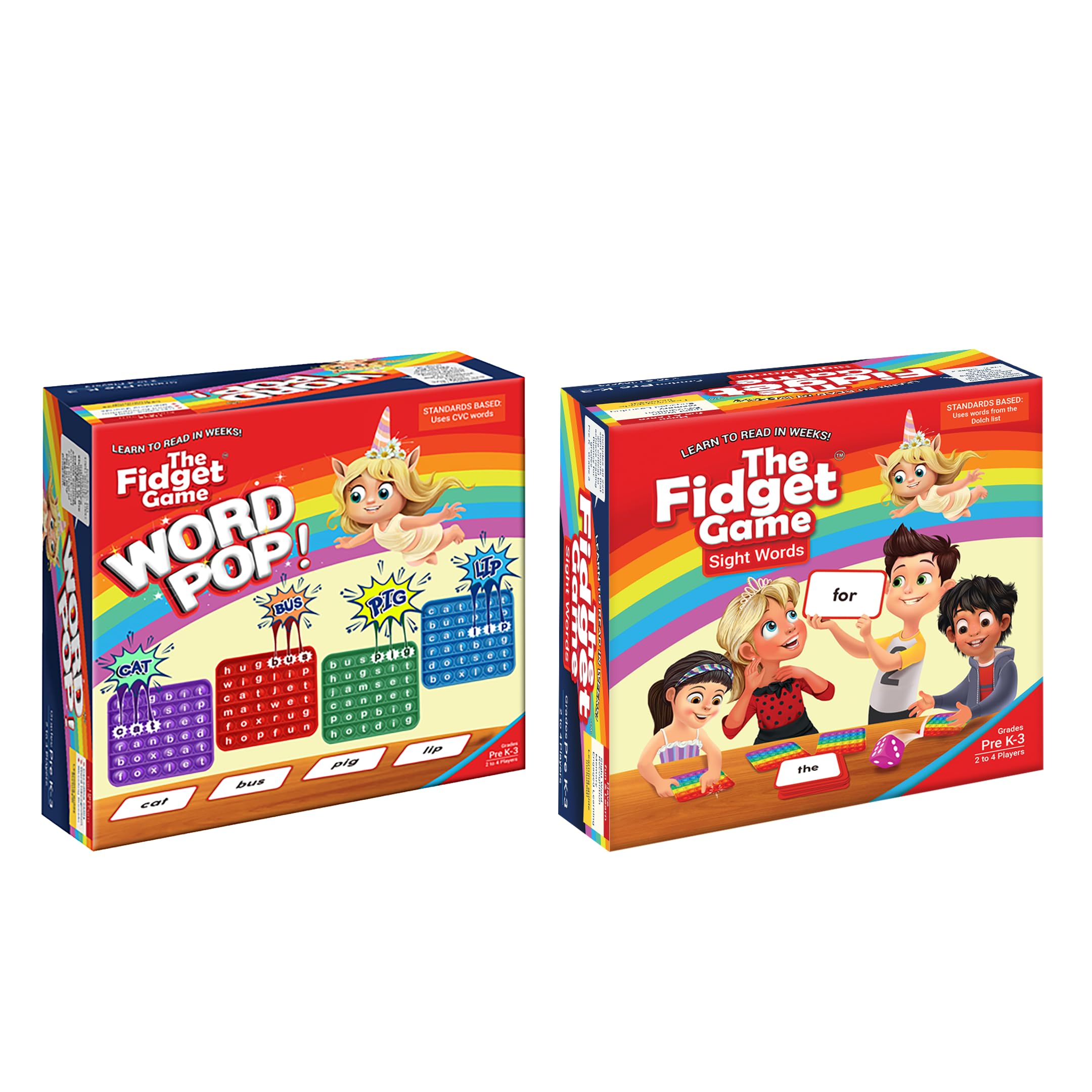 The Fidget Game Ultimate Reading Bundle - Master 220 Dolch Sight Words ...