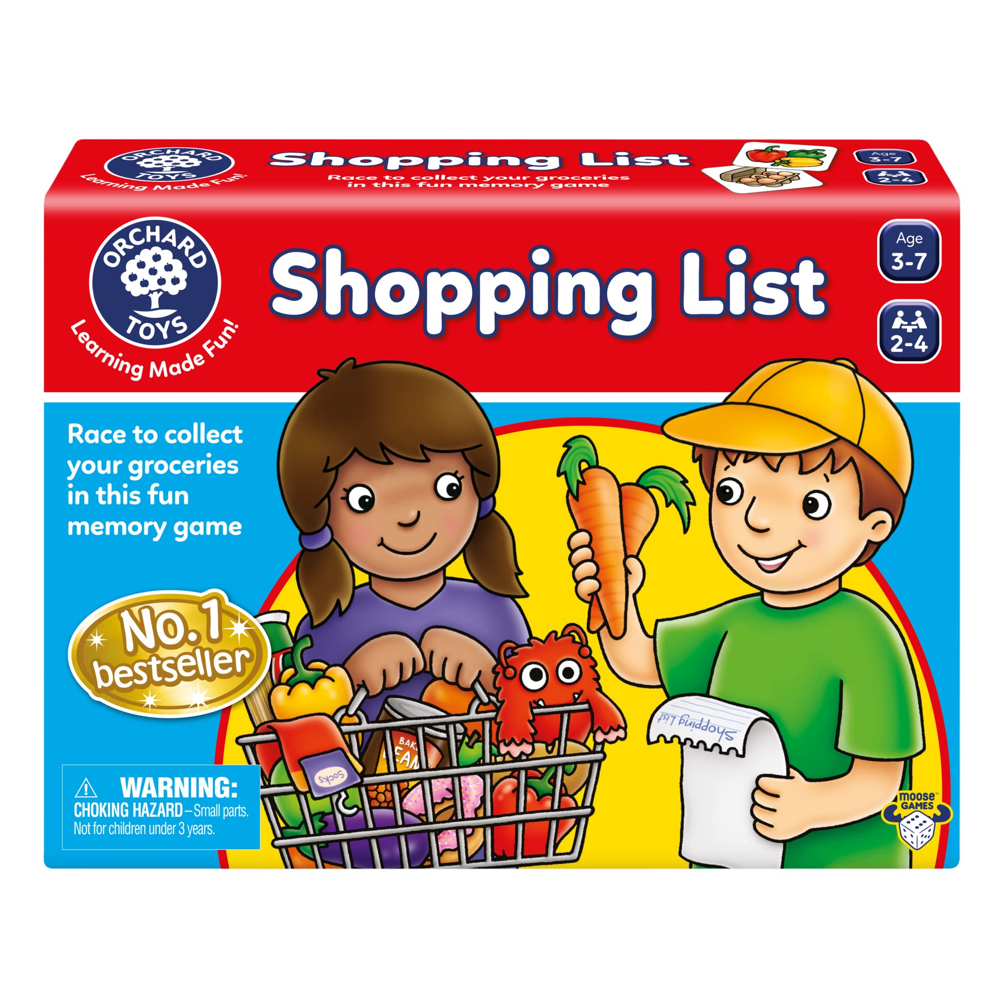 ORCHARD TOYS Shopping List Memory Game for Ages 3-7, 2-4 Players, Mult ...
