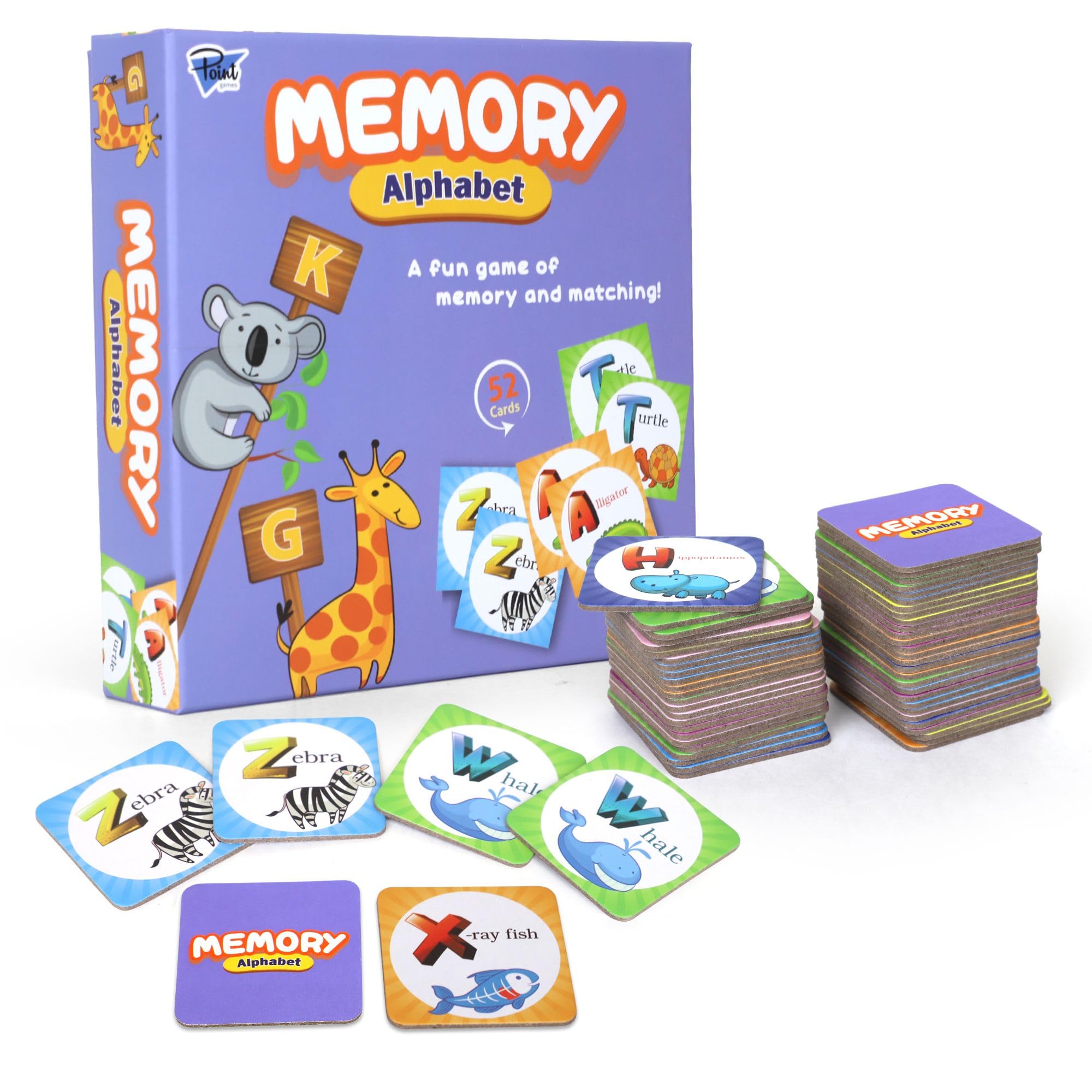 Point Games Adorable Memory Match Game (Alphabet Memory Match Game ...
