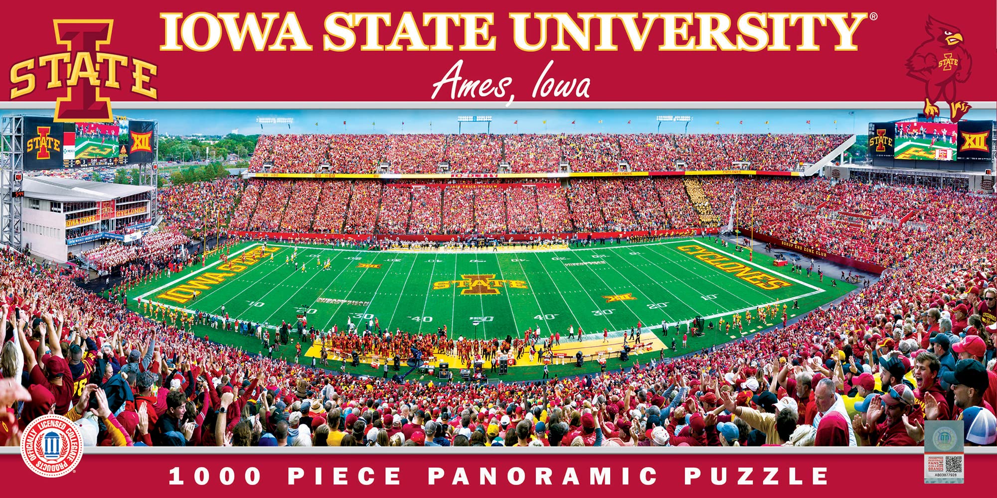 MasterPieces NCAA Iowa State Cyclones Jigsaw Puzzle - 1000 Pieces Pano ...
