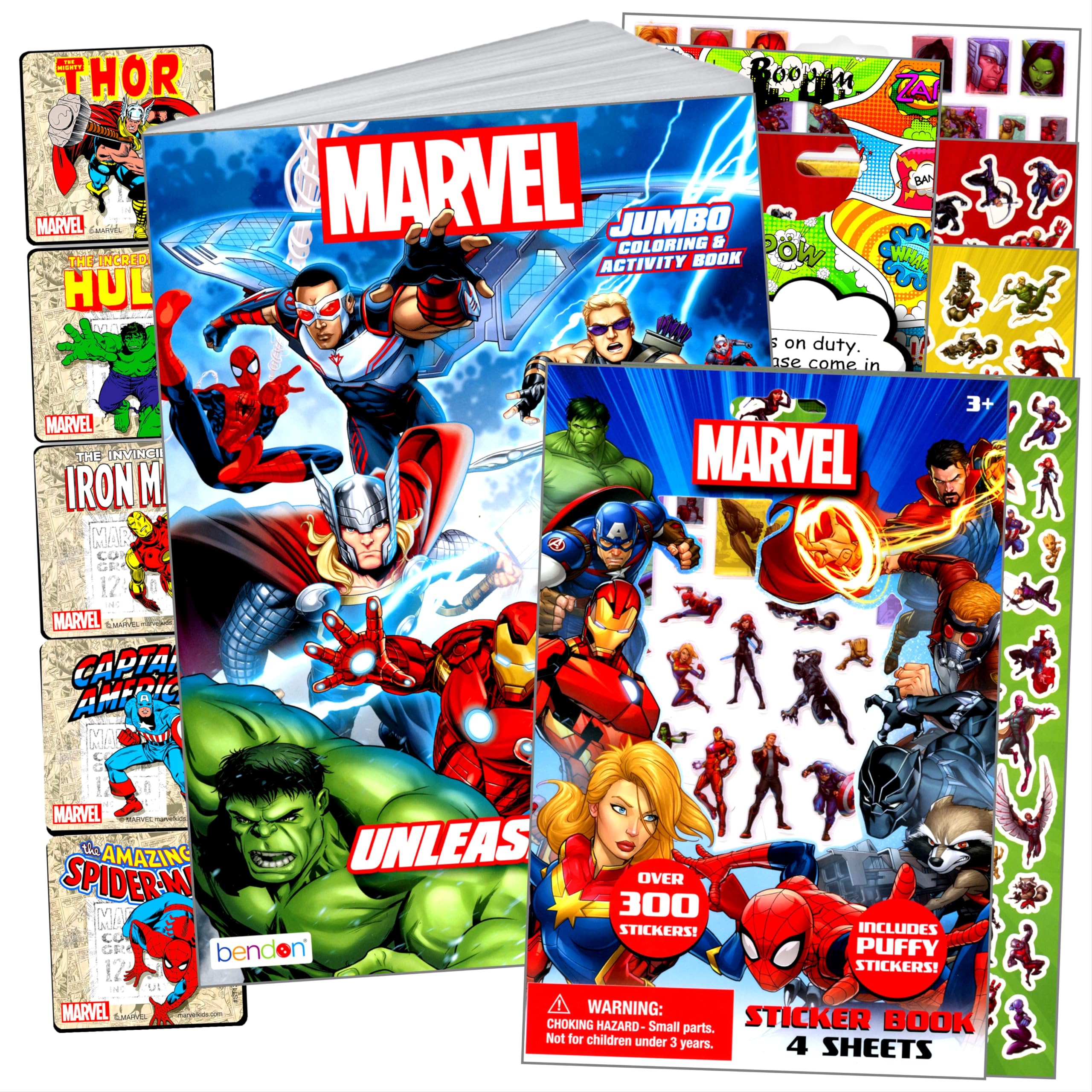 Avengers Coloring Book Set Bundle with Avengers Stickers, Coloring ...