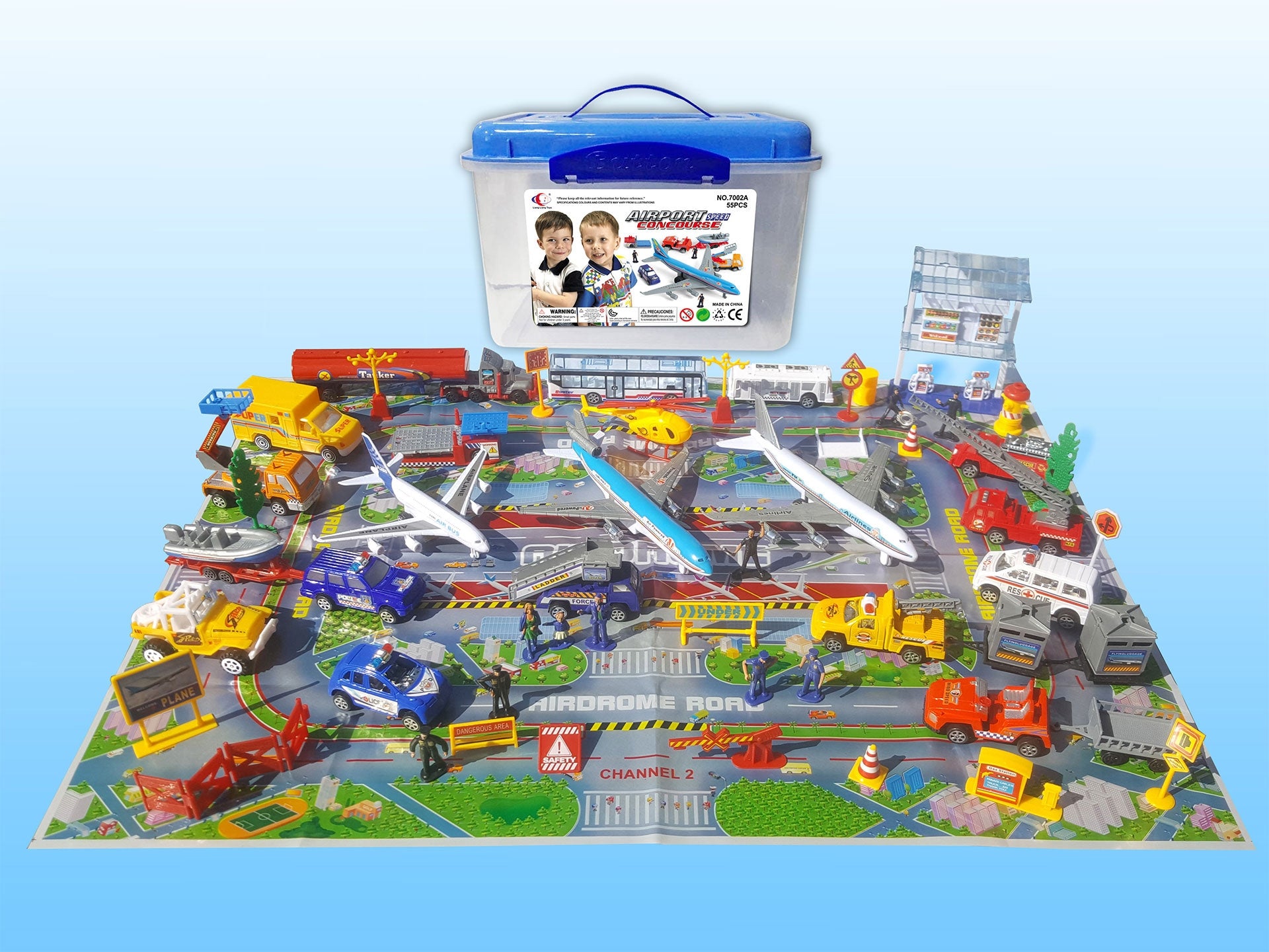Kids Airport Playset 57-Piece – Toytooth