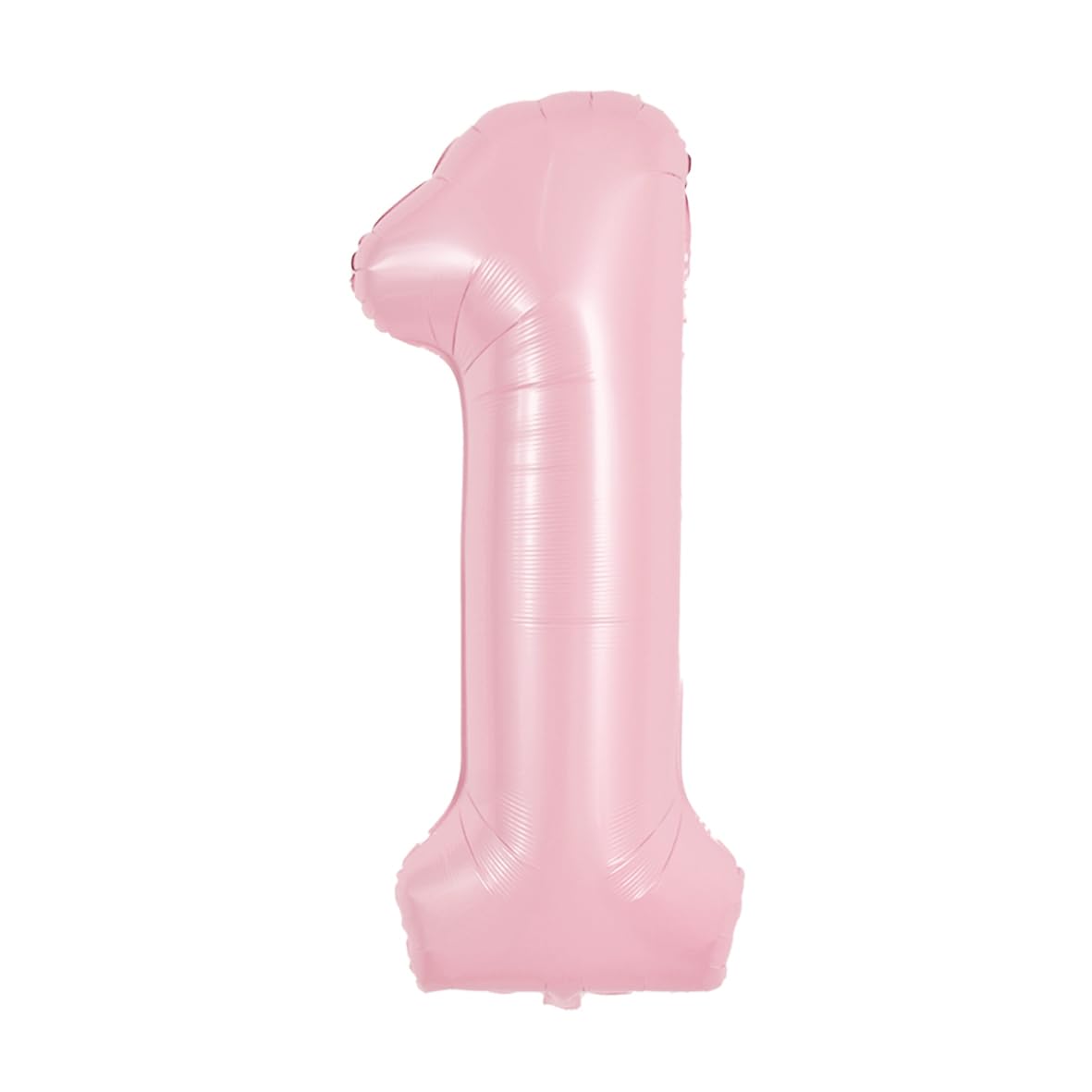 TONIFUL 40 Inch Pastel Pink Number 1 Balloon Balloon Big Pink Digital 1 ...