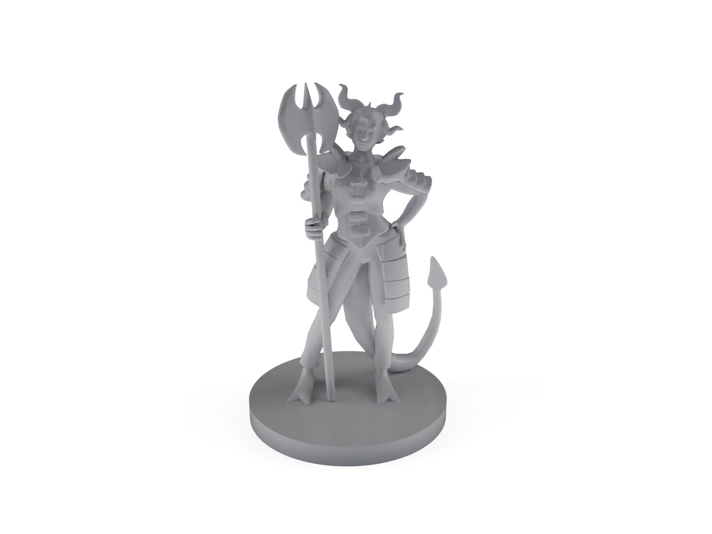 Tiefling Female Death Cleric 2 Tabletop DND Gaming Miniature – Toytooth