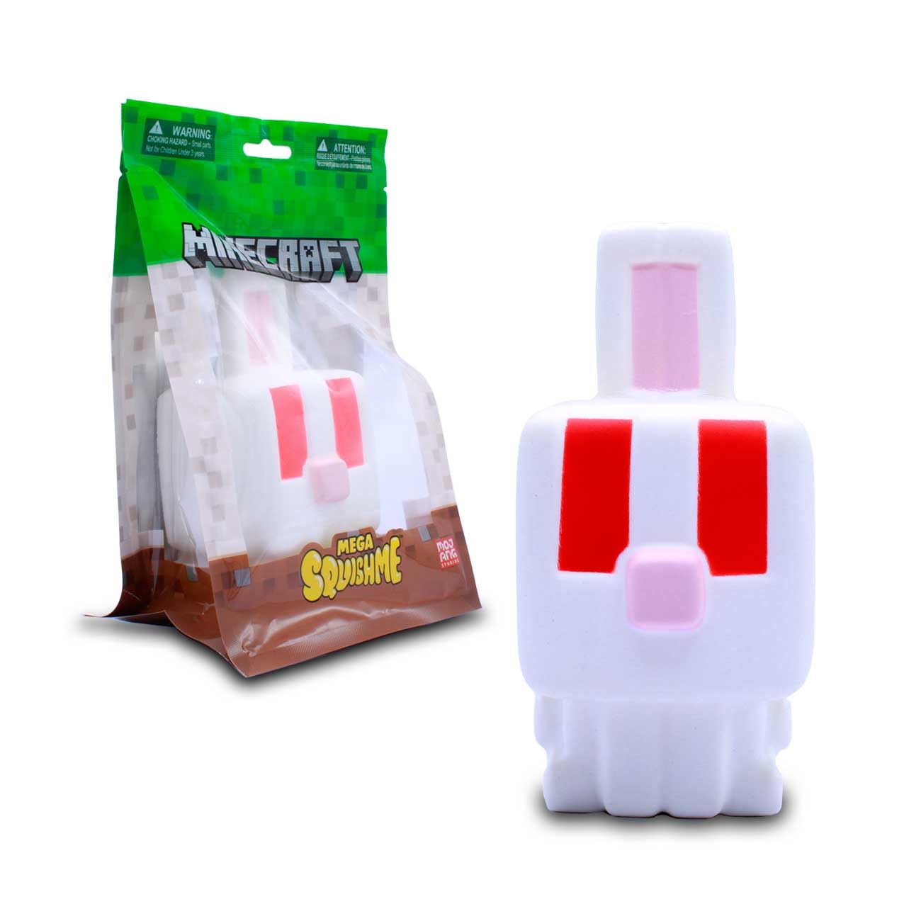 Minecraft Mega Squishme Series 4, Collectible Squishy Toy (Bunny Rabbi ...
