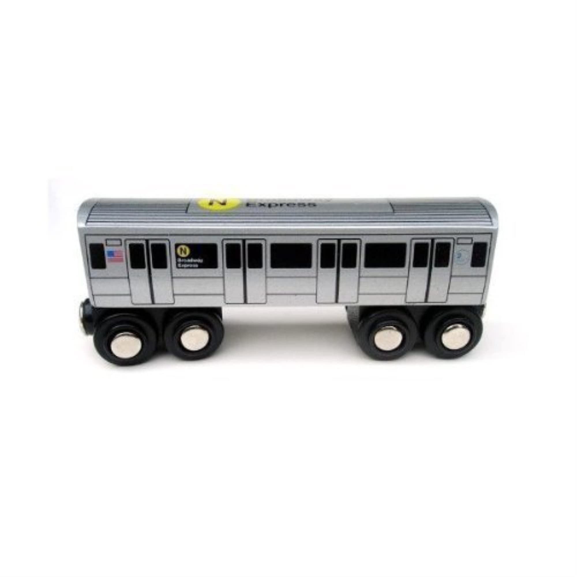 MUNI PALS Wooden Toy Train - Munipals New York City Subway N Train - C ...