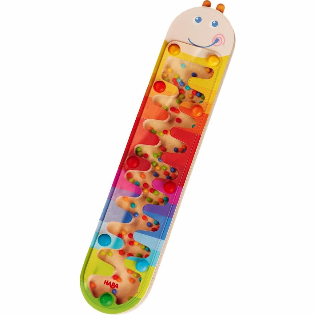 HABA Wooden Rainmaker Stick Toddler Sensory Toys & Musical Instruments ...