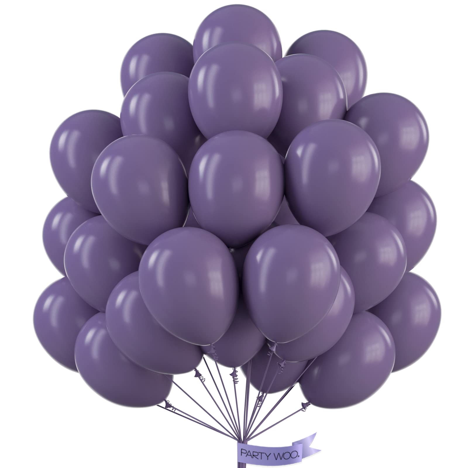 Partywoo Dusty Purple Balloons, 50 Pcs 12 Inch Boho Purple Balloons ...