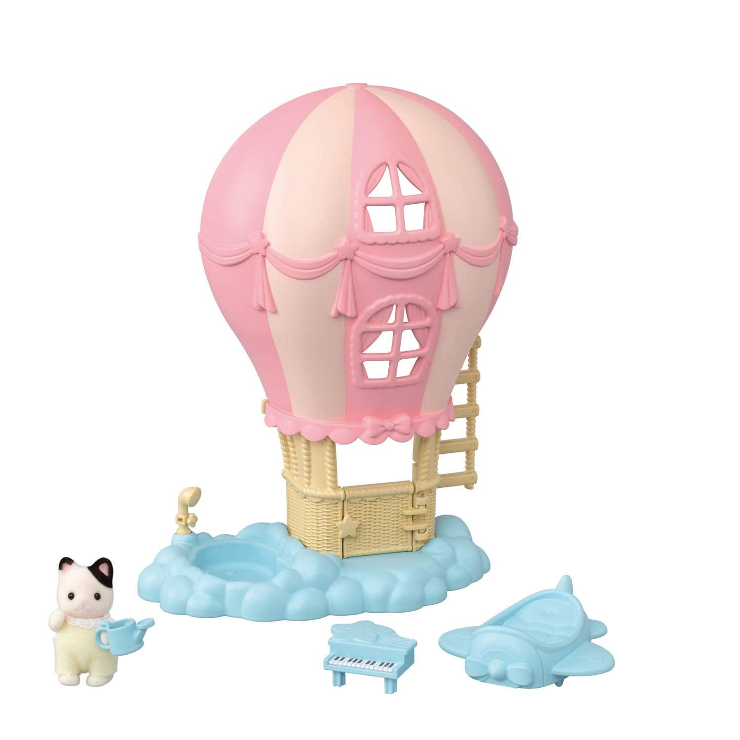 Calico Critters Baby Balloon Playhouse, Dollhouse Playset With Tuxedo ...