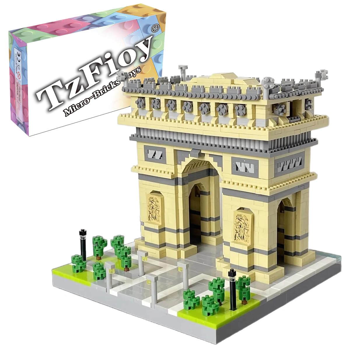 Tzfioy Arc De Triomphe Paris France Building Blocks Set (2020Pcs) Famo ...