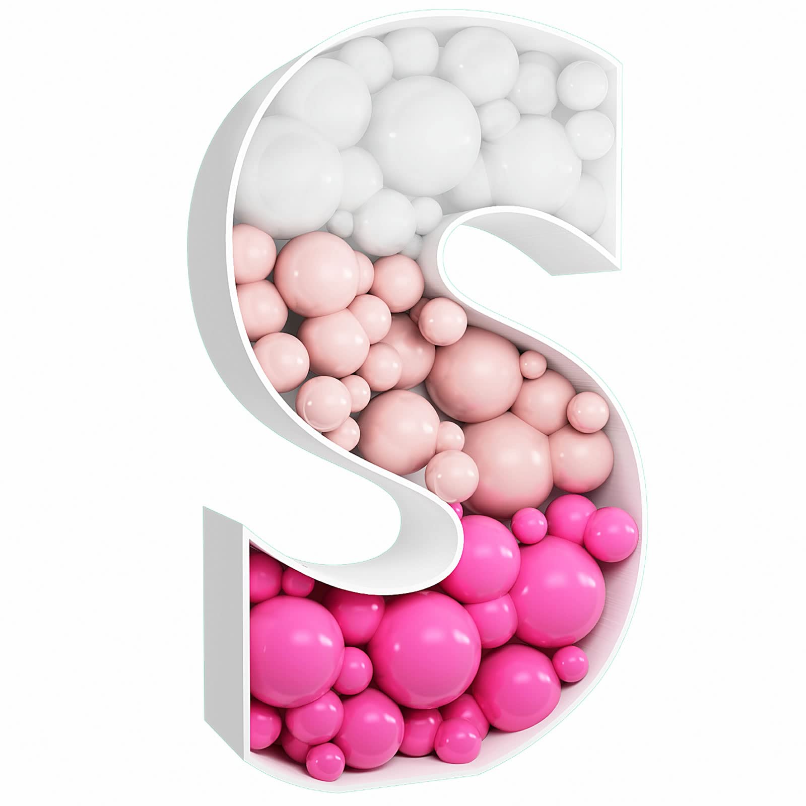 3Ft Tall Mosaic Balloon Frame Letters Big Marquee Light Up Lettersdiy ...