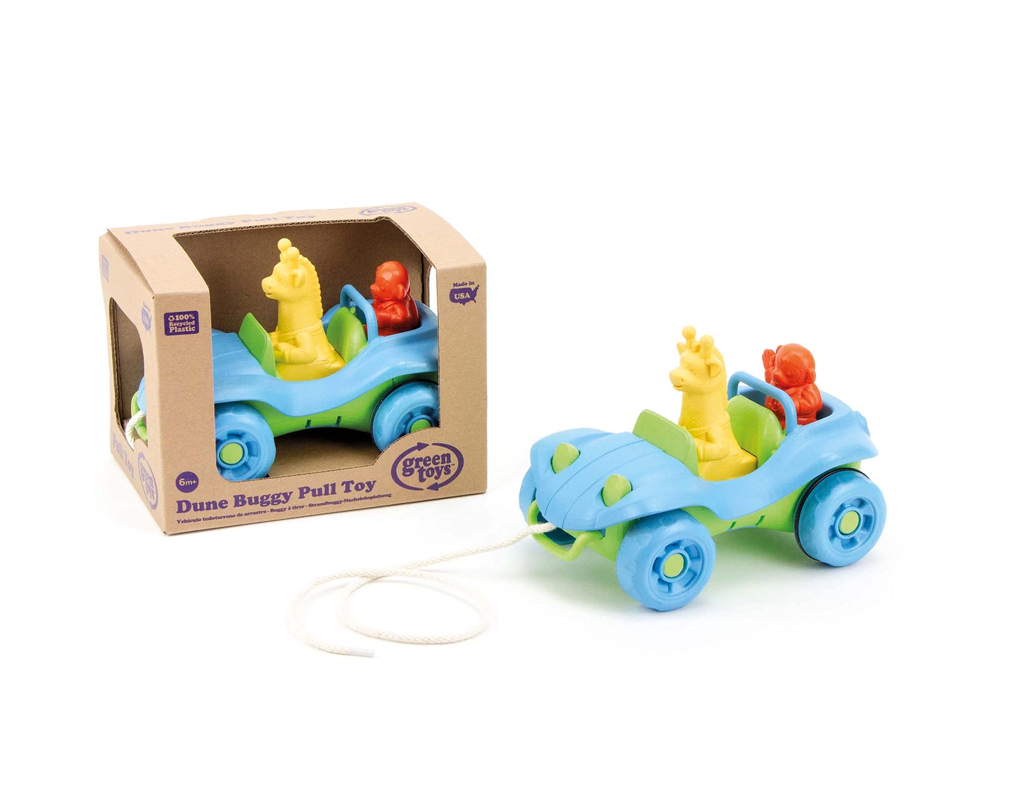 Green Toys Dune Buggy Pull Toy Blue, 1 Ea – Toytooth