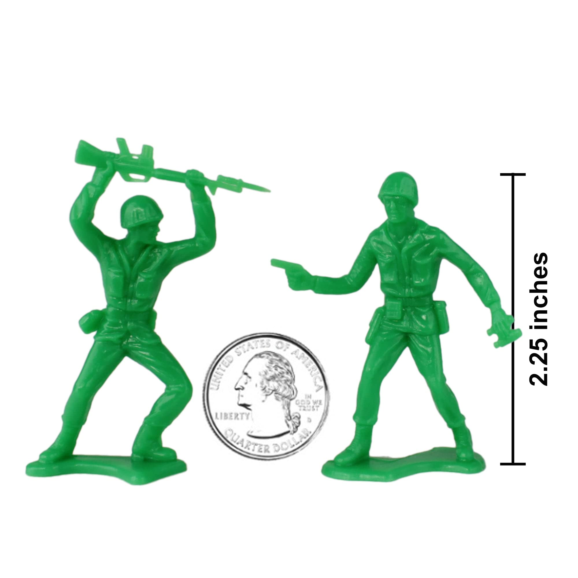 Timmee Plastic Army Men - Green 48Pc Toy Soldier Figures - Made In Usa ...