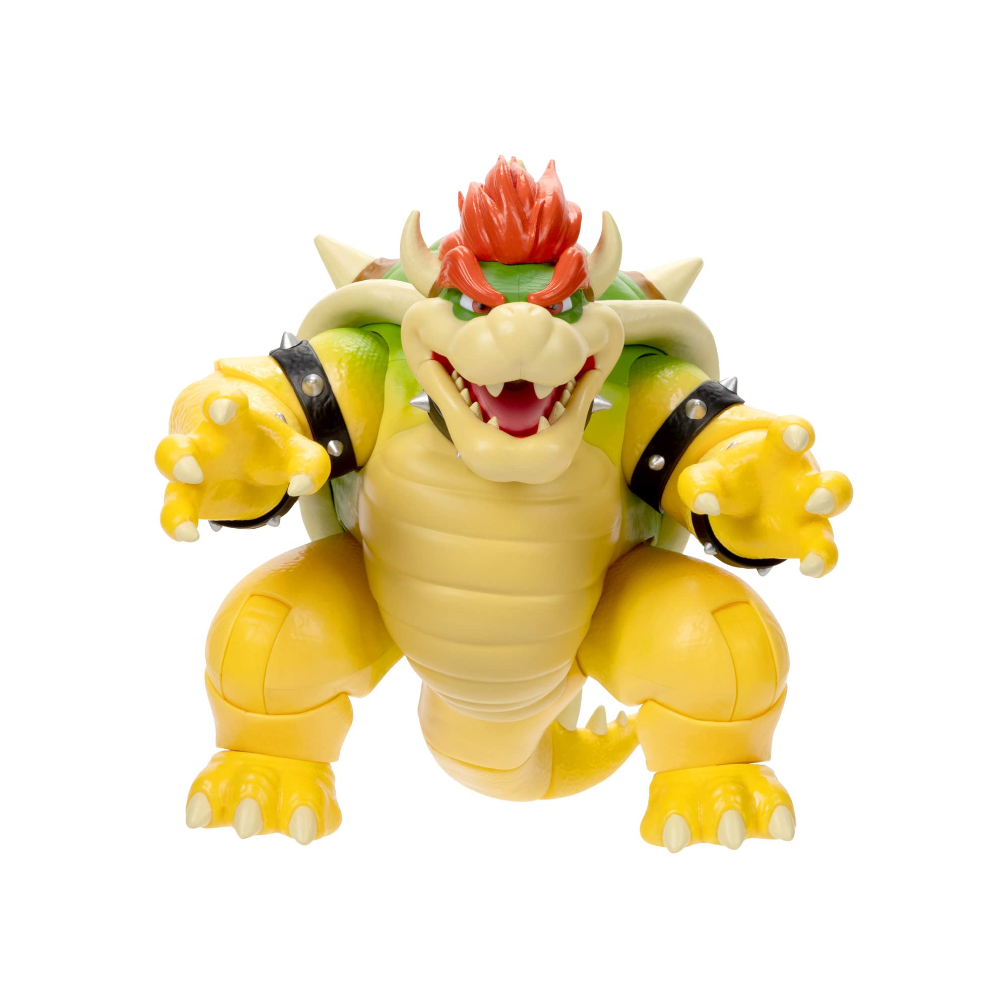 THE SUPER MARIO BROS. MOVIE Bowser Action Figure - 7 Inch, Plastic, Fi ...