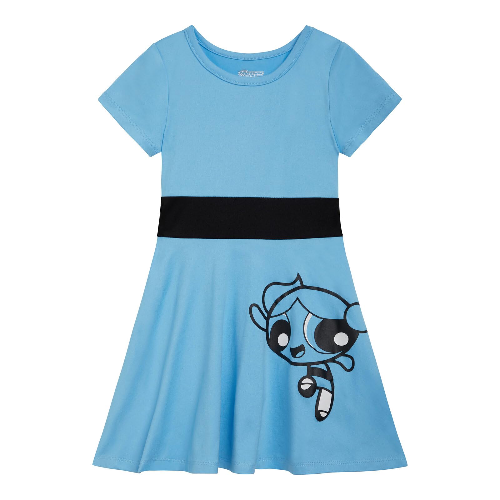 The Powerpuff Girls Bubbles Toddler Girls Cosplay Dress Blue 2T – Toytooth