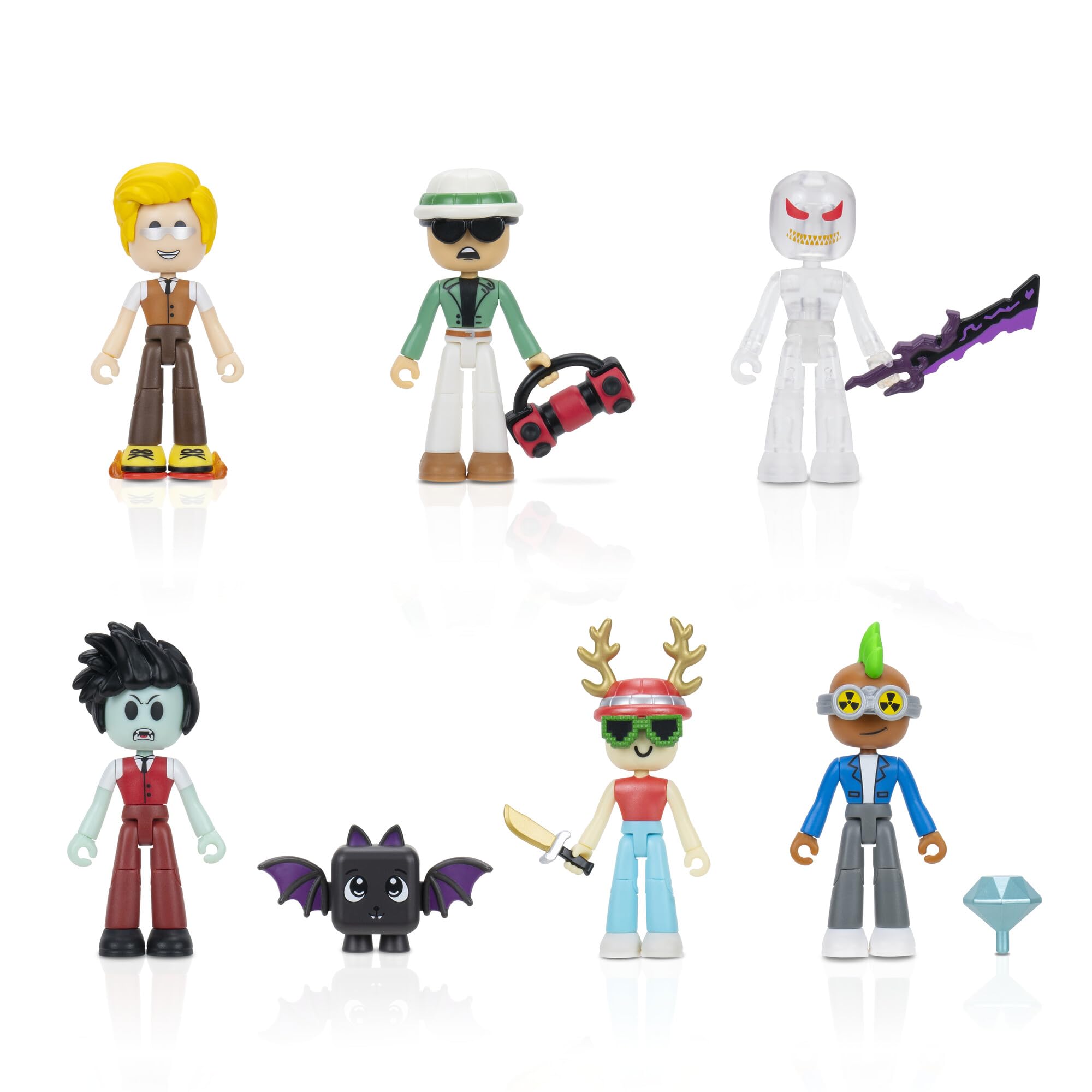 MM2: Powers Pack - Six 2.75-Inch Figures with Mix-and-Match Plus Six A ...