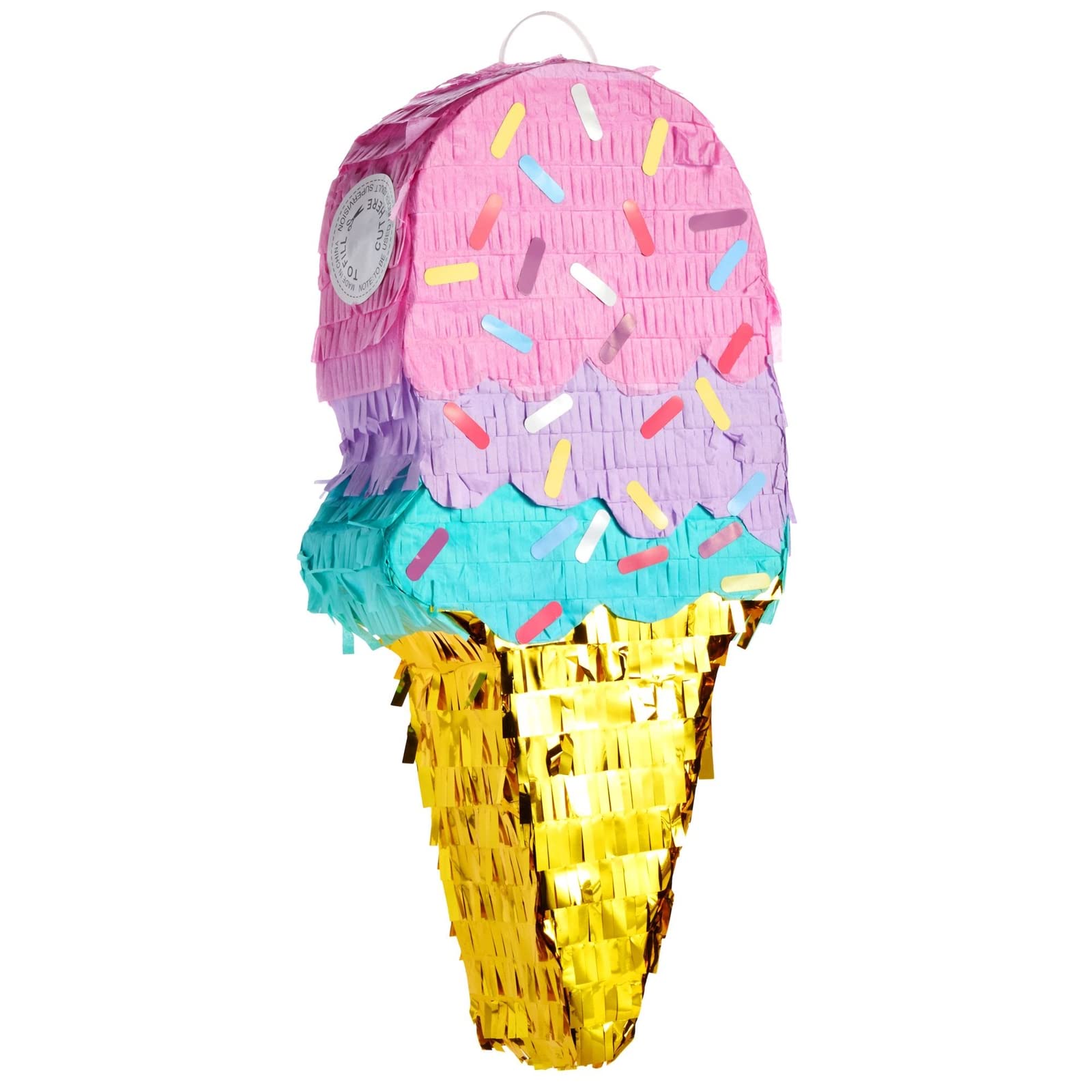 BLUE PANDA - Ice Cream Pinata for Birthday Decorations, Summer Party ...