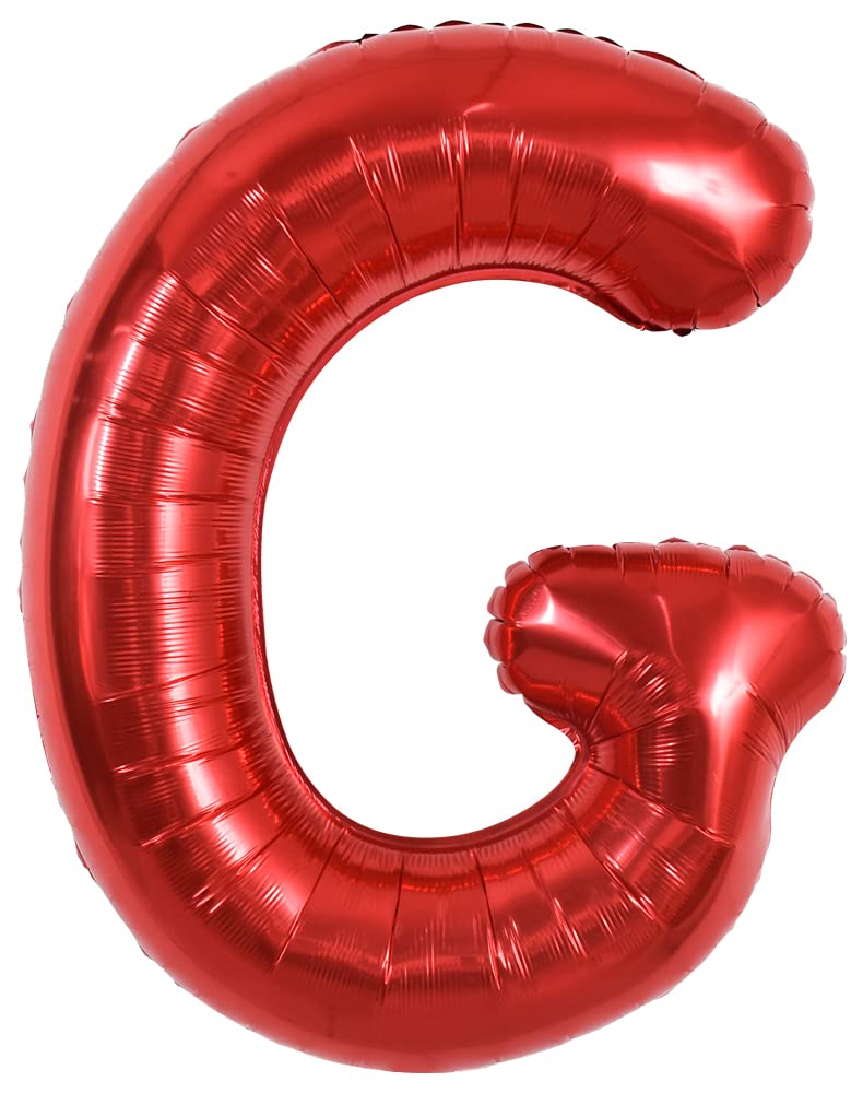 Toniful 40 Inch Large Bright Red Letter Balloons A-Z, Giant Jumbo Heli ...