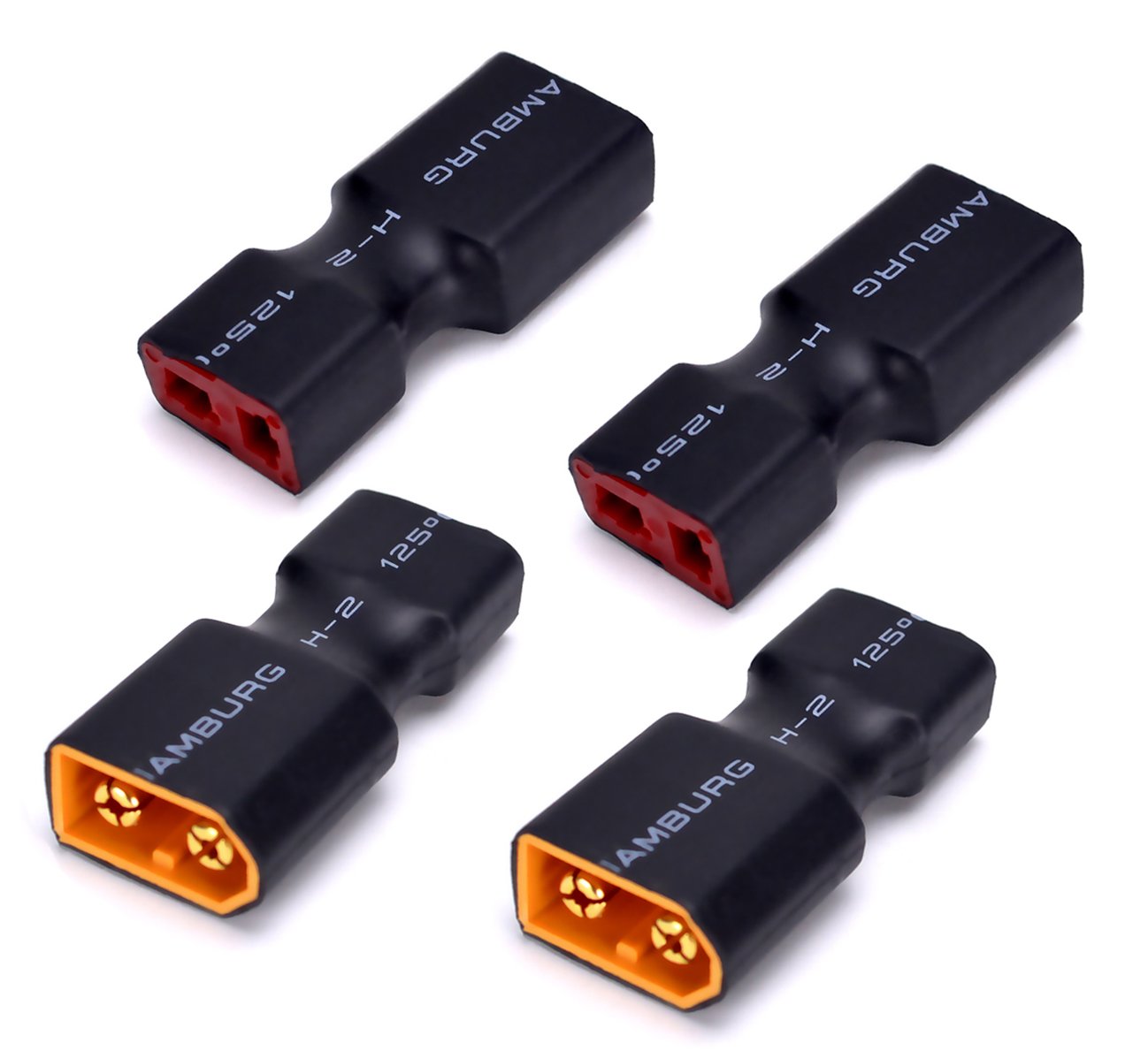 FPVDrone Male XT60 to Female T-Plug Connector Adapter No Wires RC LiPo ...