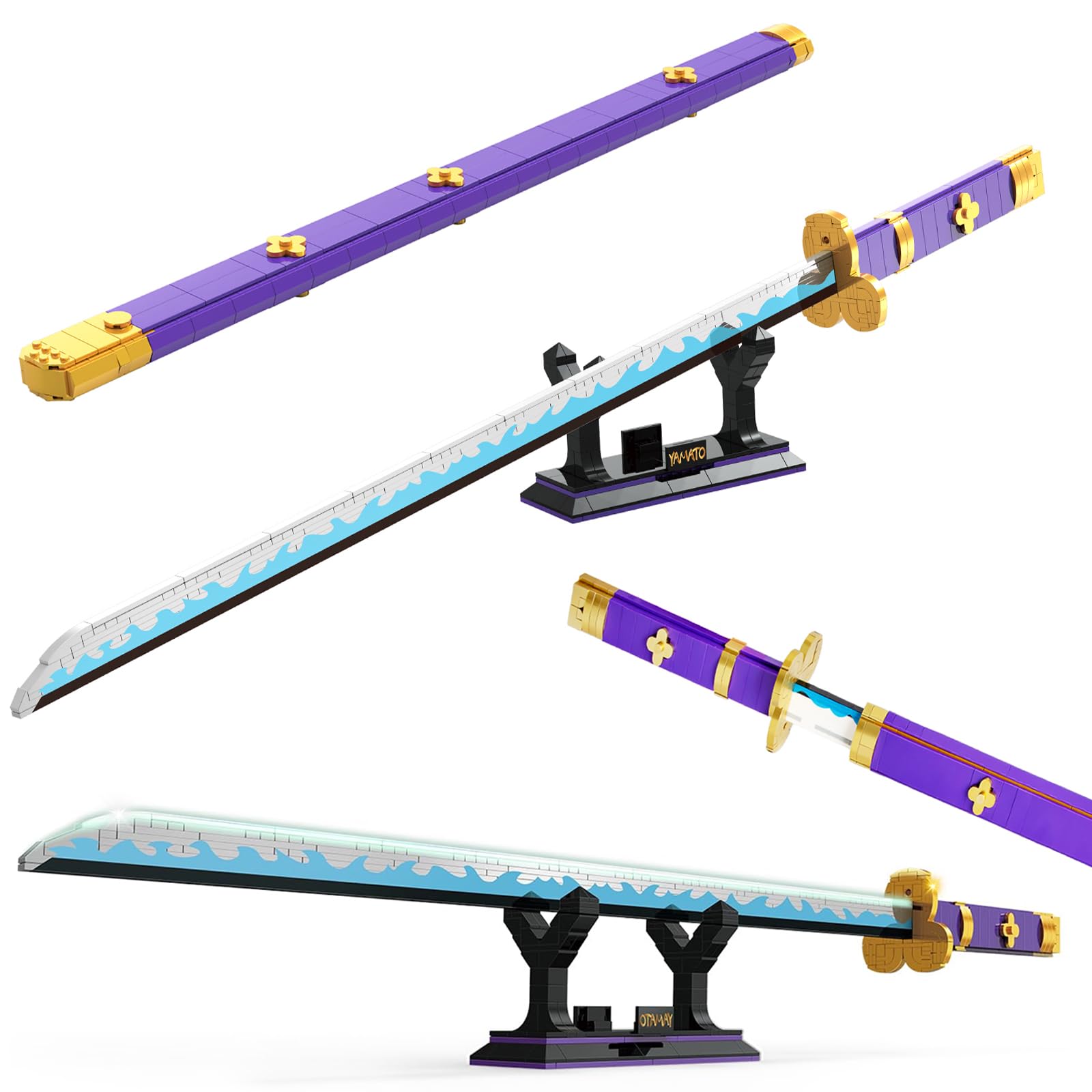 SATHIBI Cosplay Anime decorative replica blades Building Set Anime Yam ...