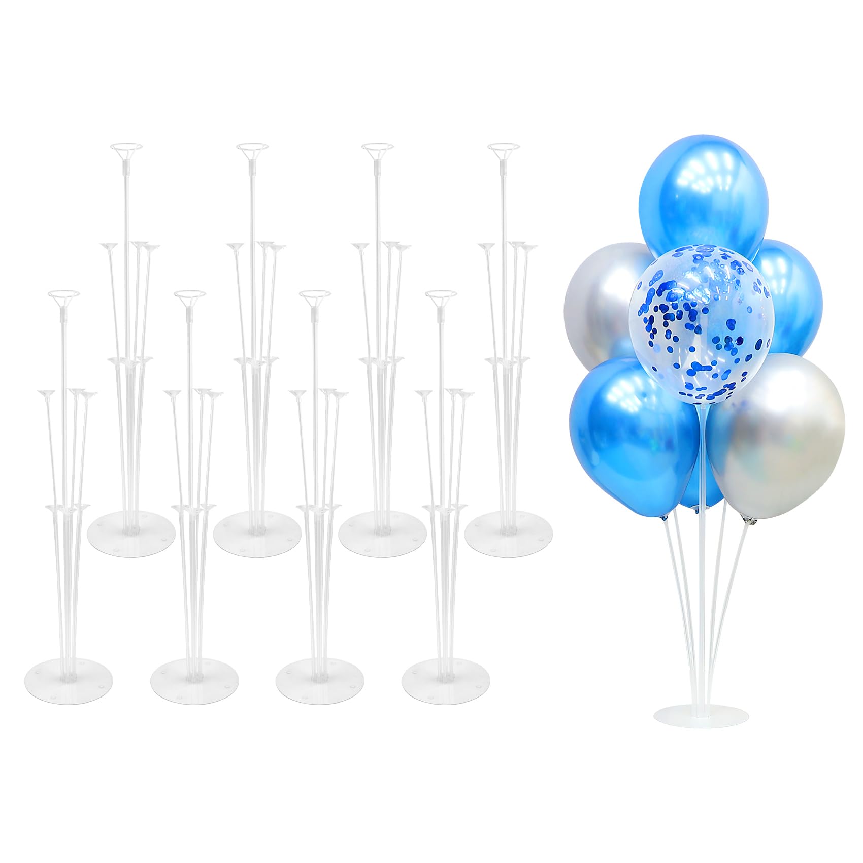 8 Set Balloon Stands For Table Balloon Sticks Balloon Stand Kit Balloo ...