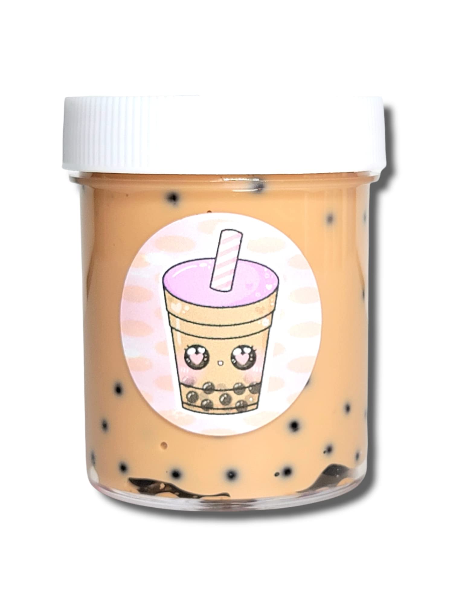 Milk Boba Tea Handmade Thick Glossy Scented Slime 4Oz - Hoshimi Slimes ...