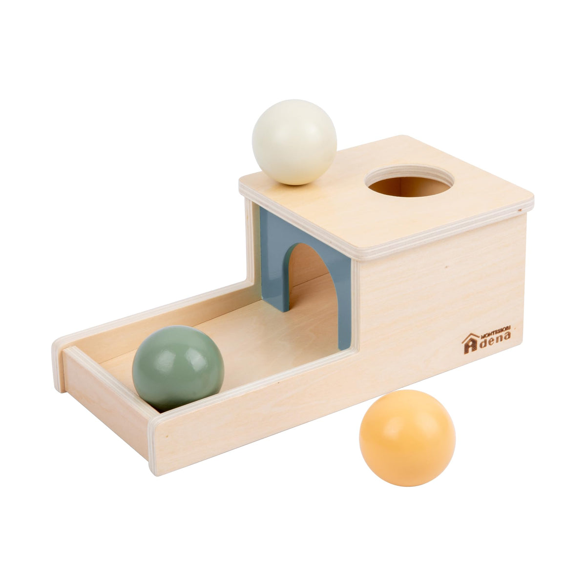 Adena Montessori Wooden Toy - Multicolor Sorting & Stacking Balls for ...