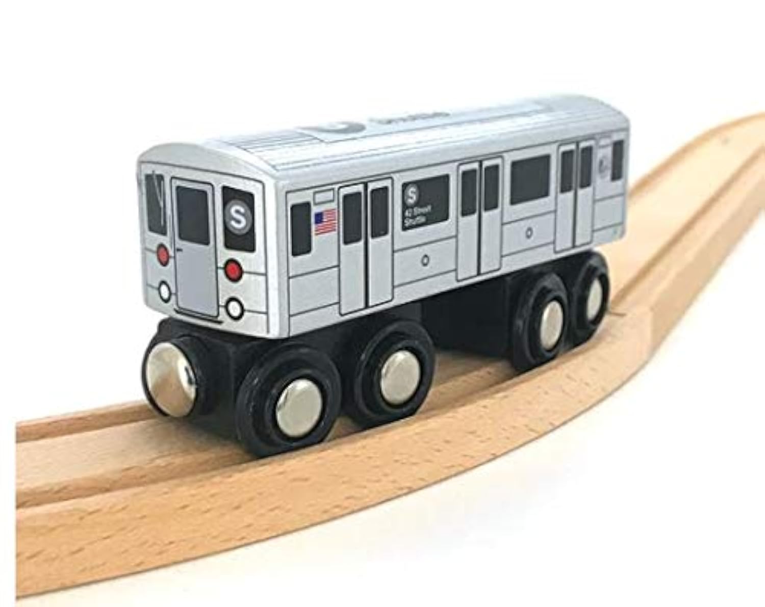 MUNI PALS Wooden Toy Train - New York City Subway S-Train 42 St Shuttl ...