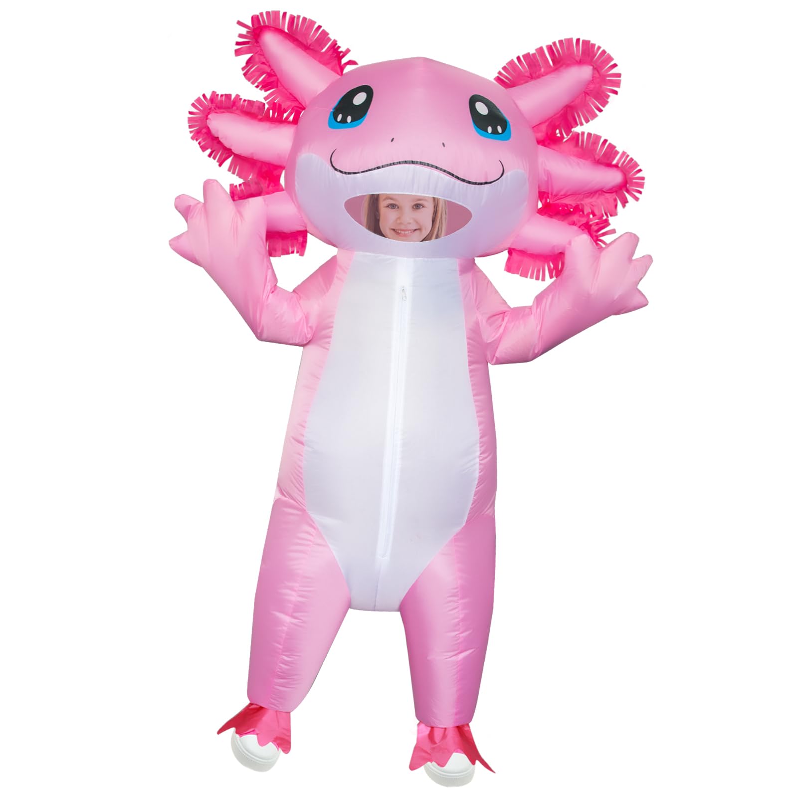 Stegosaurus Inflatable Axolotl Costume for Kids Halloween Kid Blow Up ...
