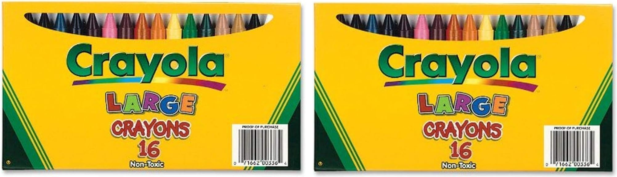 Crayola Large Crayons, Classic Colors, 16 Count (Pack of 2) – Toytooth