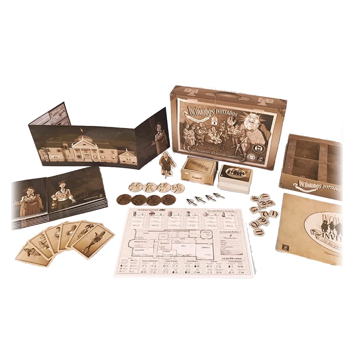 Megacorping - Uncomfortable Guest Board Game, Sepia Color (Invest ...