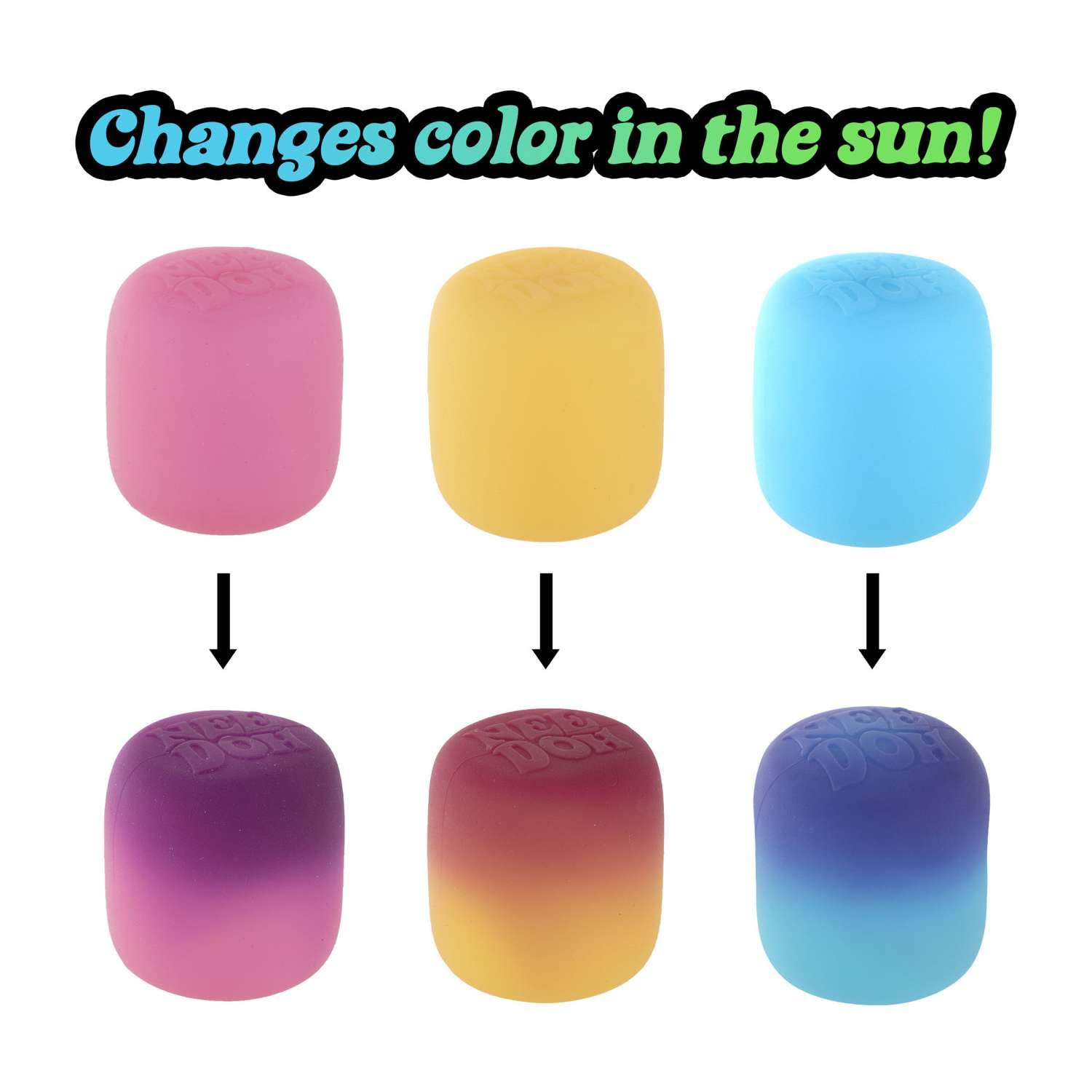 Needoh Schylling NeeDoh Mello Mallo Sensory Toy - Color-Changing, 2.25 ...