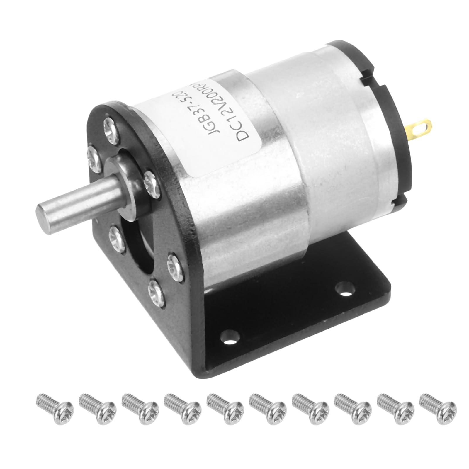 DMiotech Micro DC 12V 200RPM Geared Motor with Bracket Gear Reduction ...
