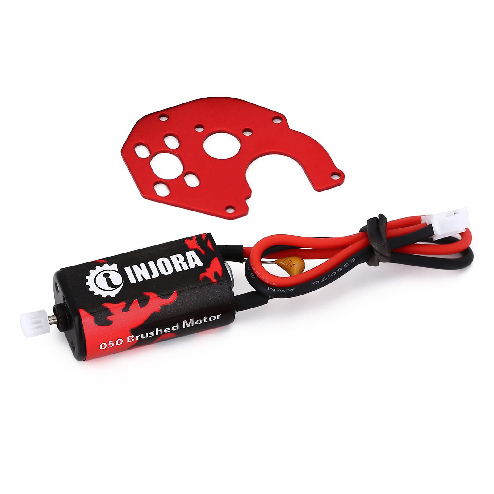 INJORA RC Motor II 050 66T Brushed Motor with Metal Mount for SCX24 ...