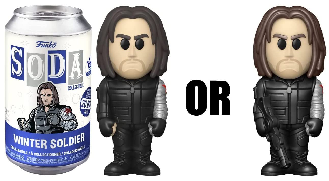Winter Soldier Bucky Barnes Vinyl Soda Figure Funko Store Exclusive ...