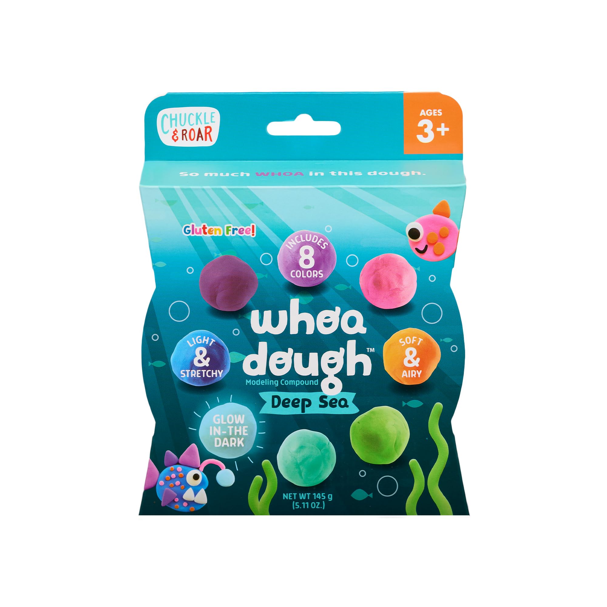 Whoa Dough Air Dry Clay Deep Sea 8 Pack by Chuckle and Roar – Toytooth