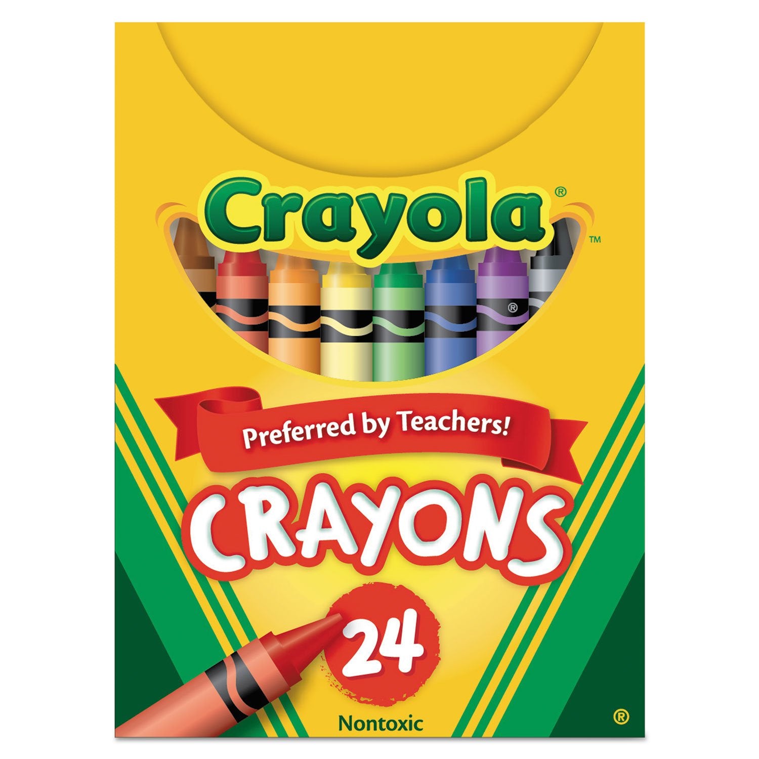 Crayola(R) Assorted Color Crayon Set, 24-Count Box – Toytooth