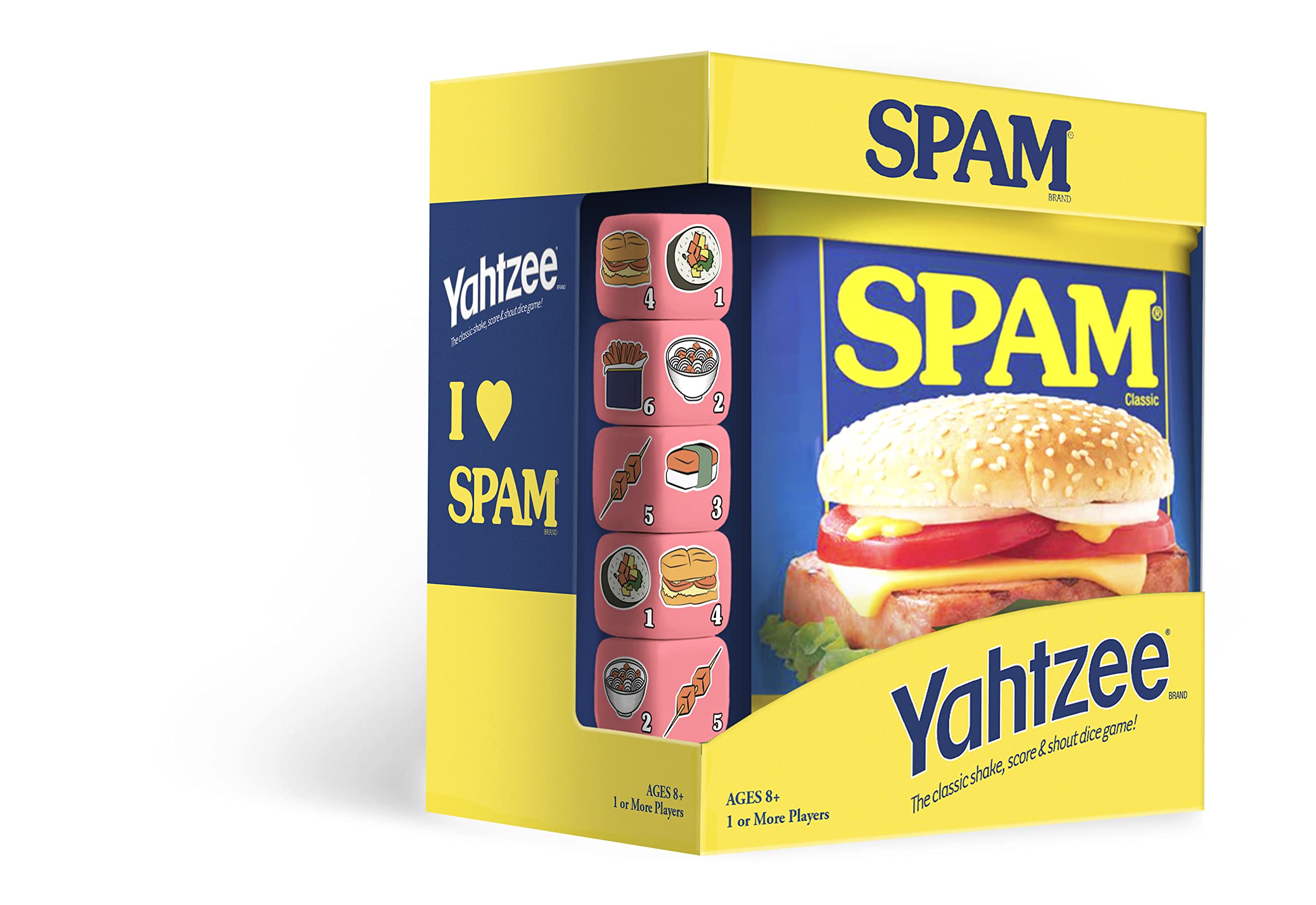 YAHTZEE Spam Brand | Collectible Yahtzee Game as Iconic Spam Can with ...