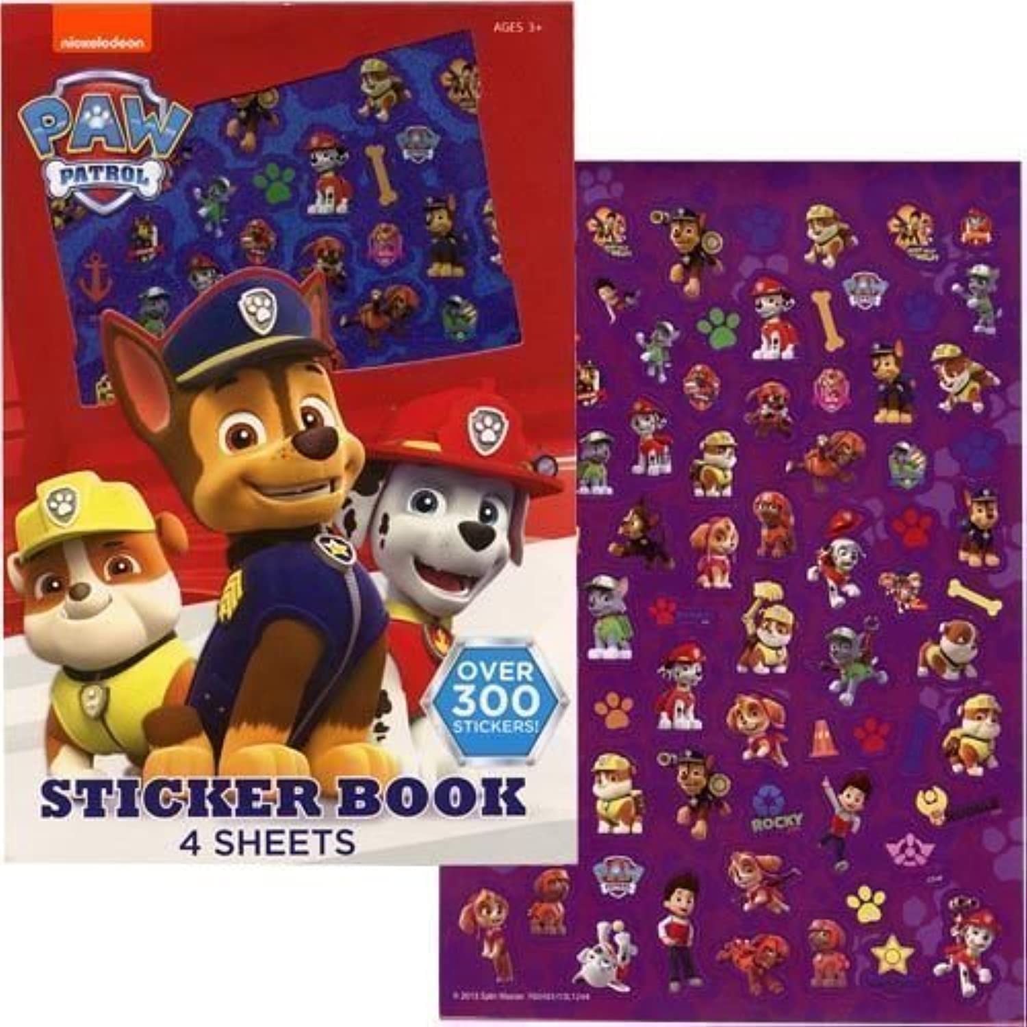 Upd Paw Patrol Sticker Book, 4 Sheets - Over 300 Stickers – Toytooth