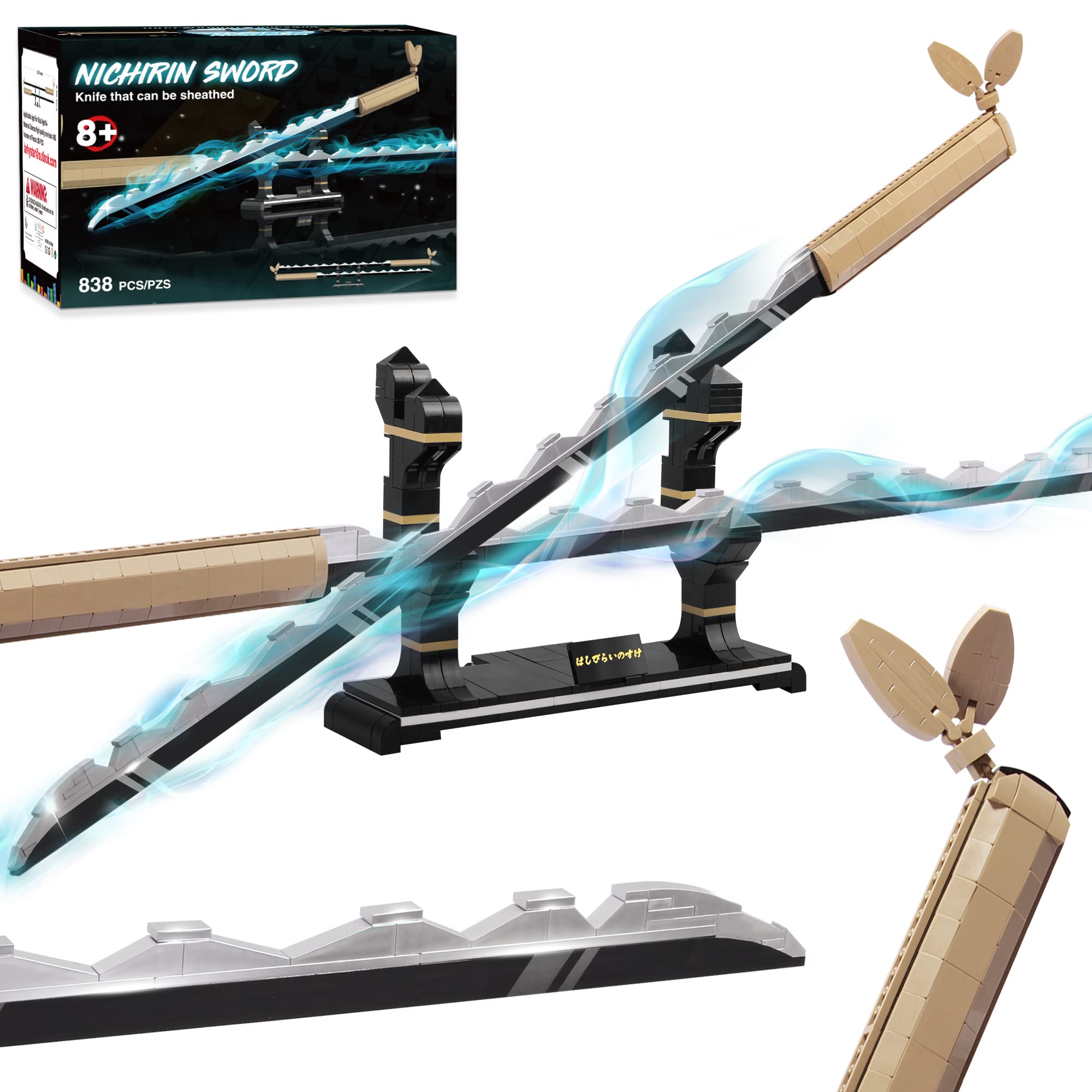 Demon Slayer decorative replica blades Building Set 40in Hashibira Ino ...