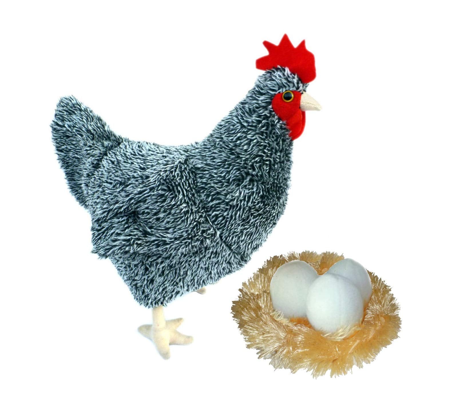 Adore 12' Standing Barbara The Hen Chicken With Eggs And Nest Stuffed ...