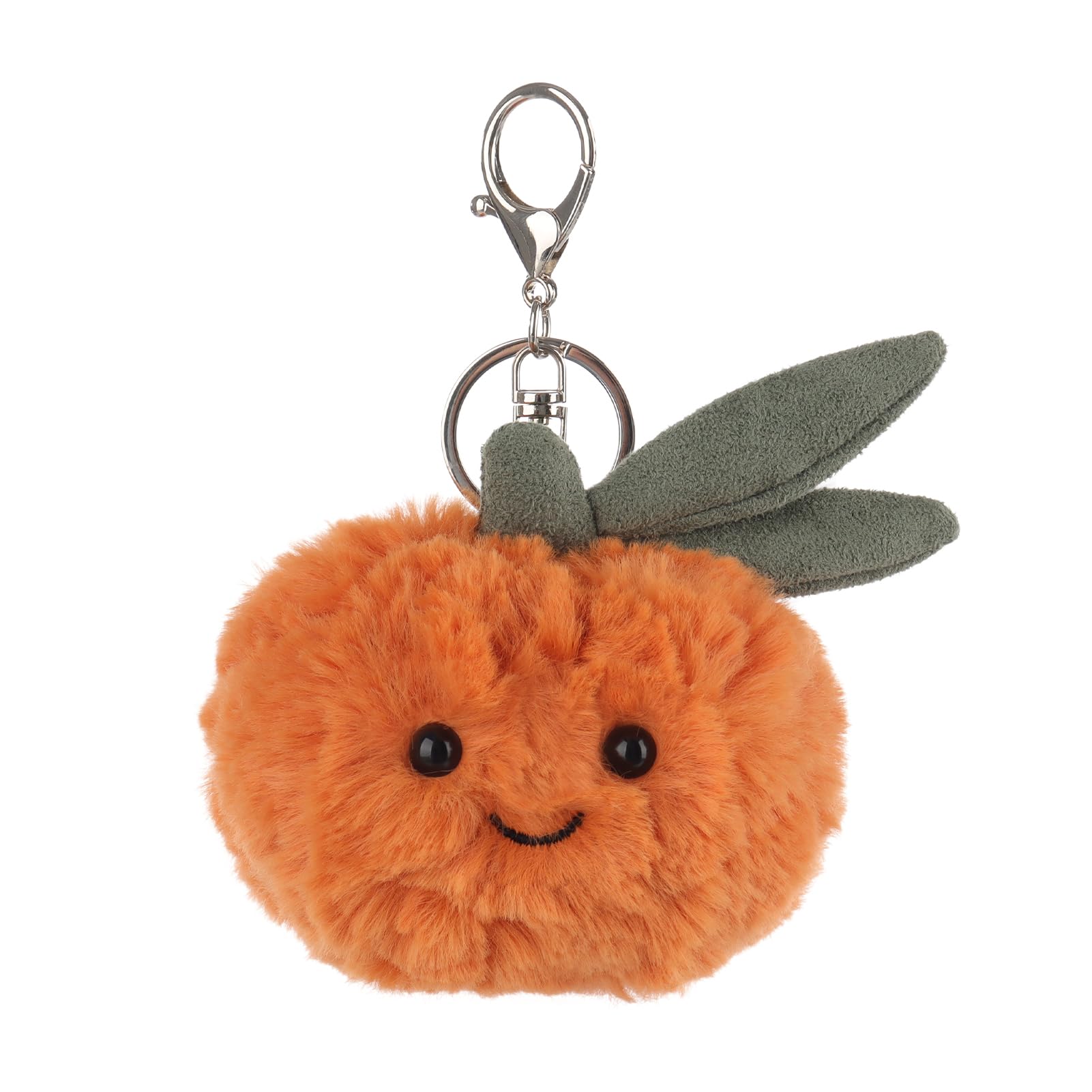 Apricot Lamb Orange Cute Keychain, Soft Stuffed Plush Keychain Toys Fo ...
