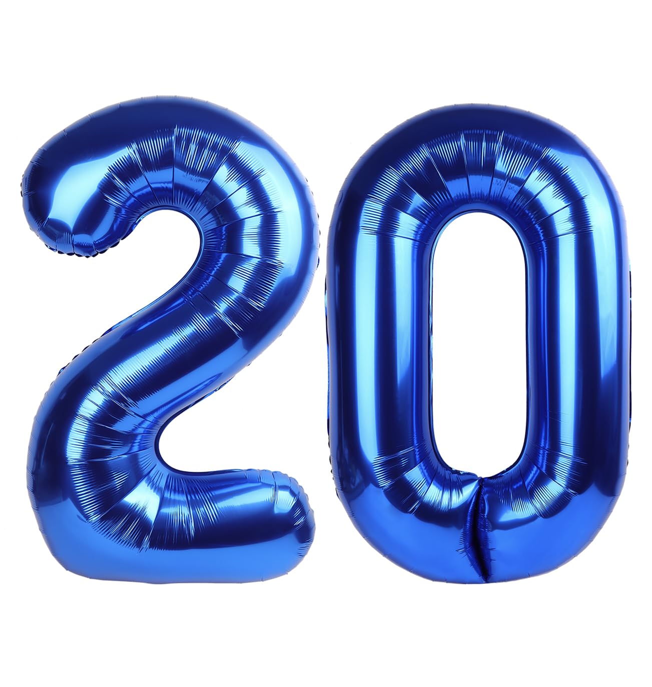 Navy Blue Number 20 Balloon 40 Inch, 20 Number Balloon, 20Th Navy Blue ...