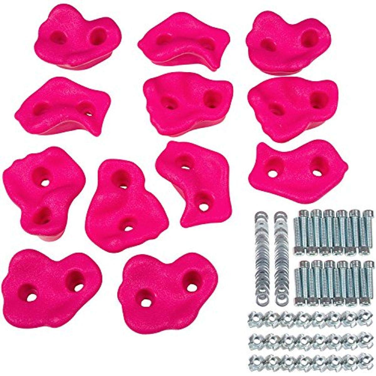 Swing Set Stuff Large Textured Rock Holds with SSS Logo Sticker (12 Set ...