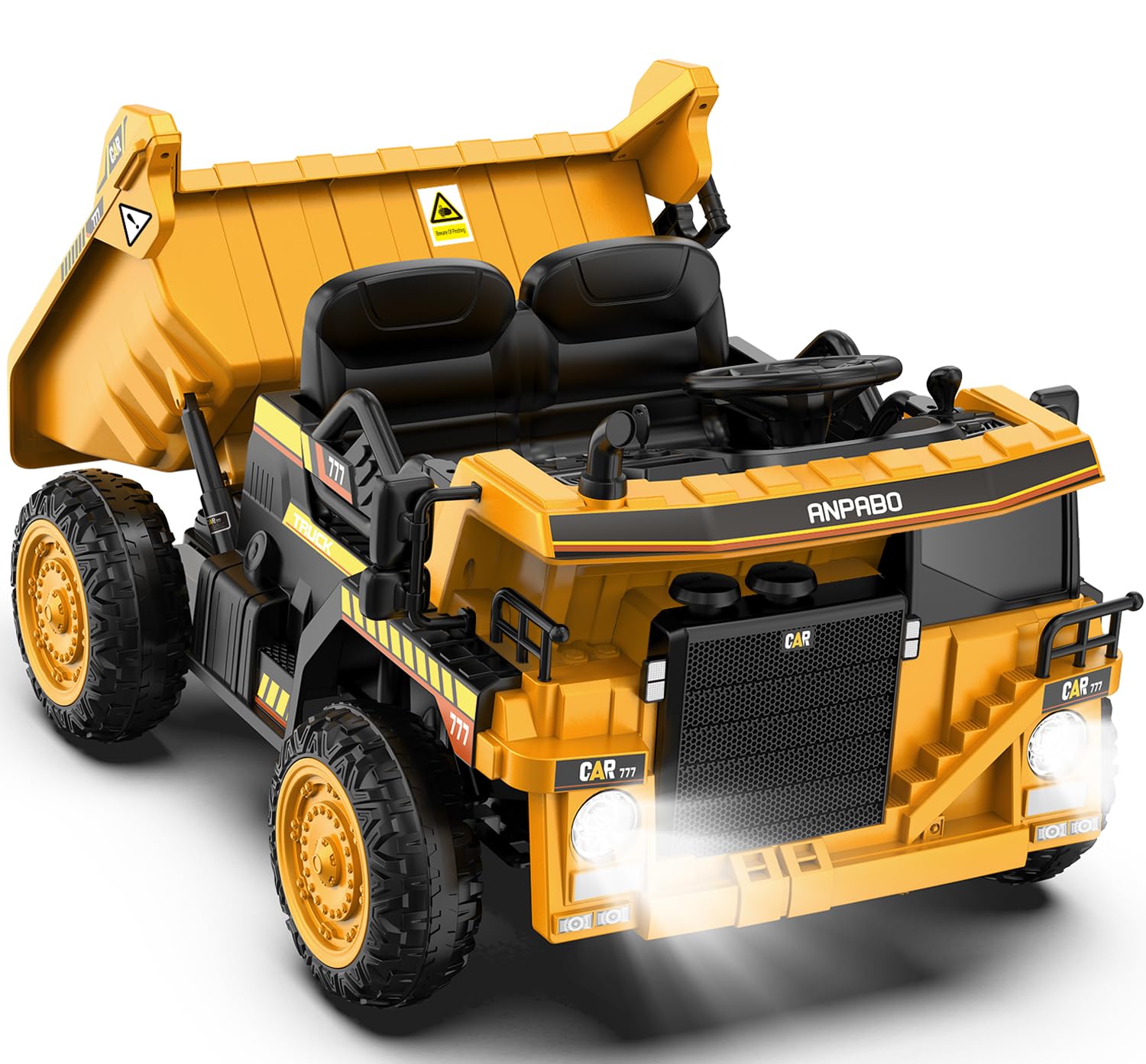 ANPABO Ride on Dump Truck, 12V Ride on Car with Remote Control ...
