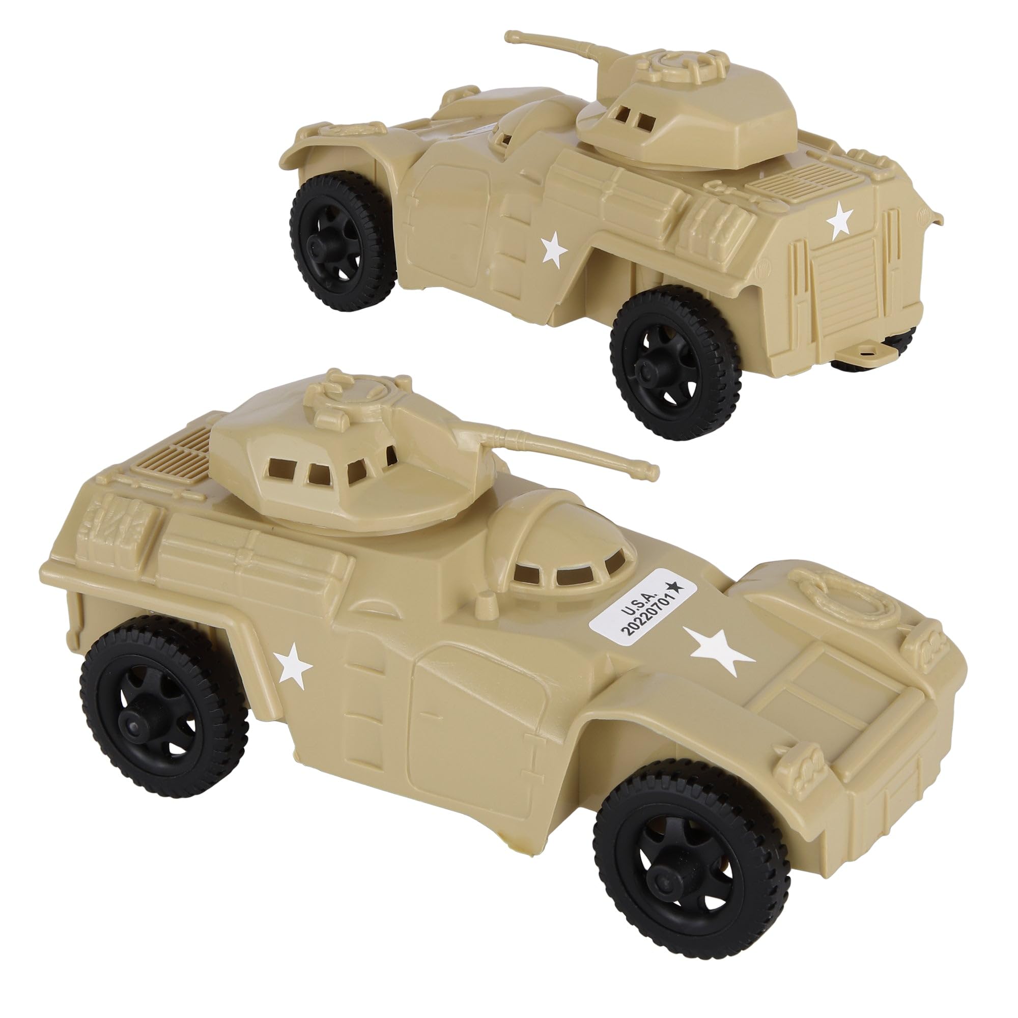 Tim Mee Toy Tan Plastic Medium Recon Patrol Armored Cars - Army Men Sc ...