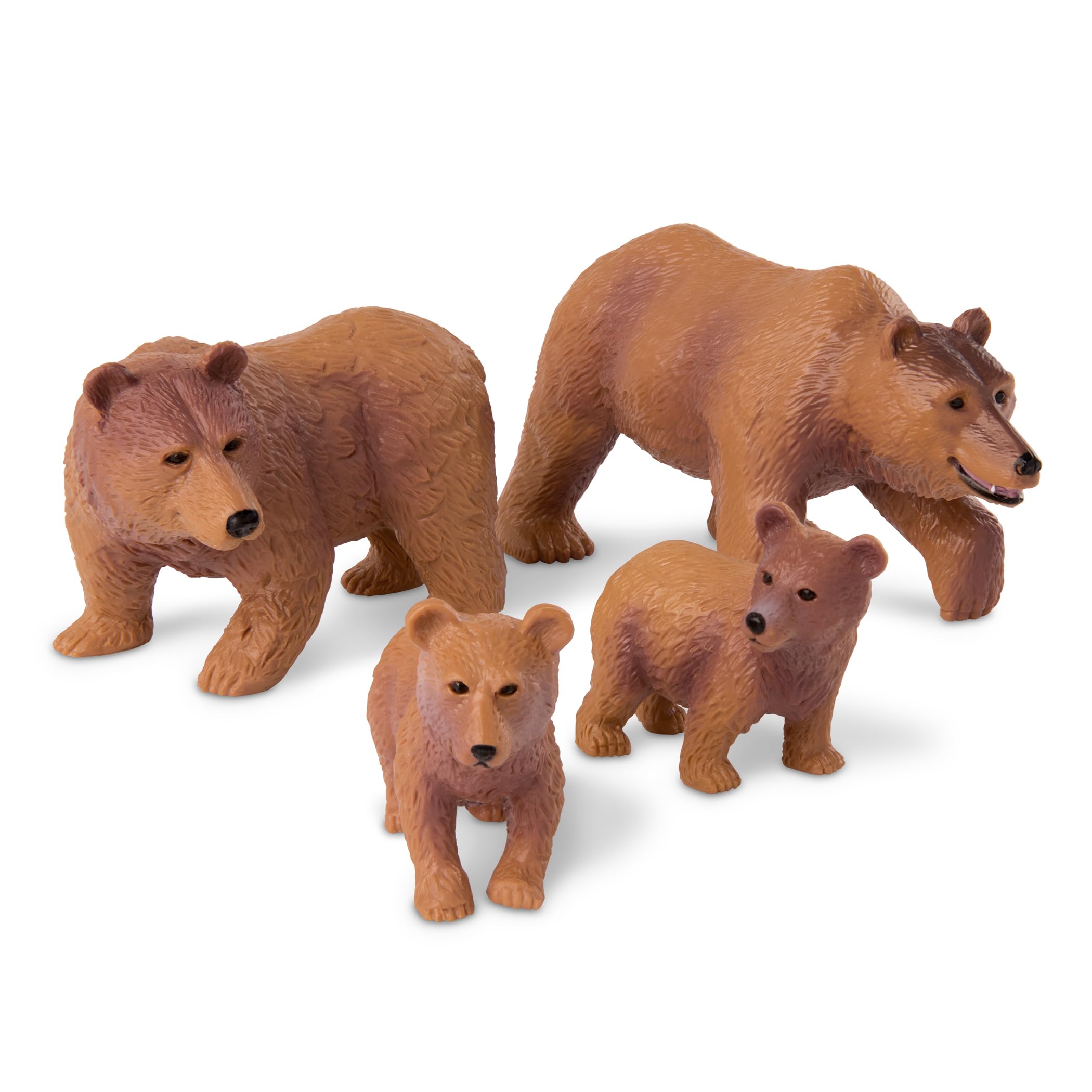 Terra By Battat – 4 Pcs Brown Bear Family Set – Realistic Plastic Anim ...